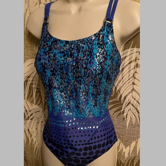 amoena | Swim | Amoena Post Mastectomy Swimwear One Piece Swimsuit Blue ...